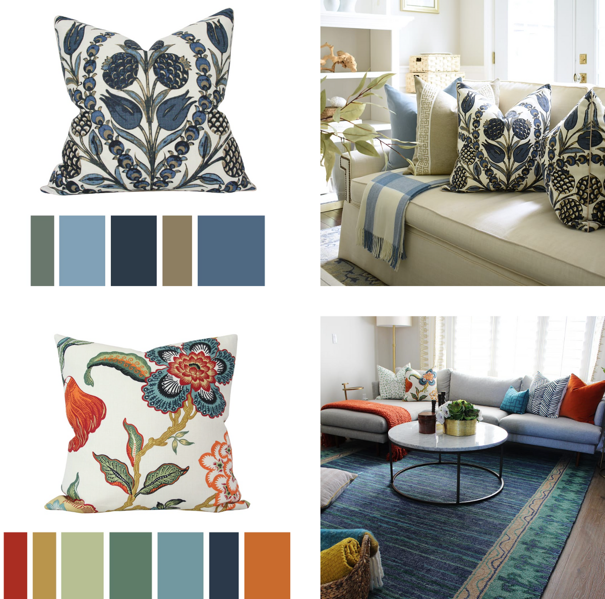9 Multi-Color Pillows to Inspire Your Room's Color Palette – Arianna Belle